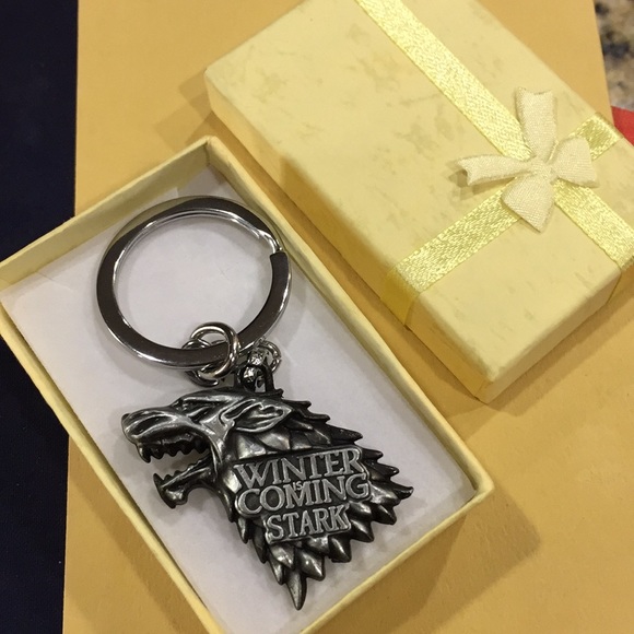 Game of Thrones | Accessories | Game Of Thrones House Stark Keychainnew ...